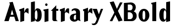 Arbitrary XBold: Baixar Fonte Grátis | MaisFontes