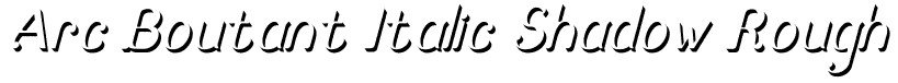 Arc Boutant Italic Shadow Font: Free Download | MaisFontes