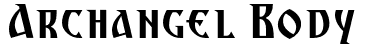 Archangel Body: Download Free Font | MaisFontes
