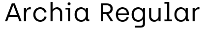 Archia Regular: Free Font Download | MaisFontes