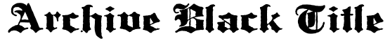 Archive Black Title Font: Free Download | MaisFontes