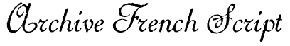 Archive French Script: Free Font Download | MaisFontes