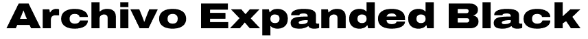 Archivo Expanded Bold: Download Free Font | MaisFontes