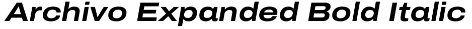 Archivo Expanded Bold: Download Free Font | MaisFontes