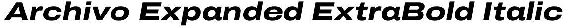 Archivo Expanded Bold: Download Free Font | MaisFontes