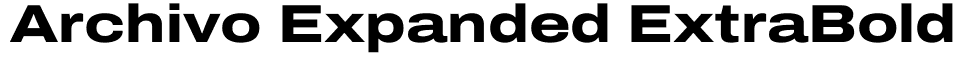 Archivo Expanded Bold: Download Free Font | MaisFontes