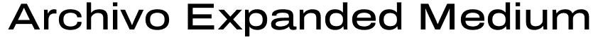 Archivo Expanded Medium Font: Free Download | MaisFontes