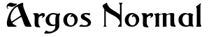 Argos Normal Font: Free Download | MaisFontes