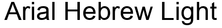 Arial Hebrew Font: Free Download | MaisFontes