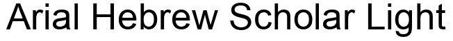 Download Arial Hebrew Fonts | MaisFontes