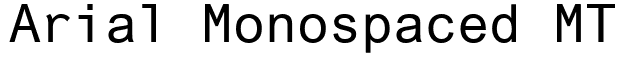 Arial Mon Font: Free Download | MaisFontes