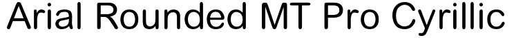 Arial Rounded MT Pro Cyrillic: Download Free Font | MaisFontes