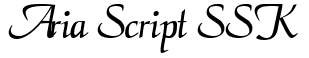 Aria Script SSK Font: Free Download | MaisFontes