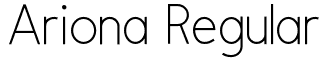 Ariona Regular Font: Free Download | MaisFontes