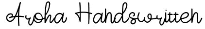 Aroha Handswritten Font: Free Download | MaisFontes