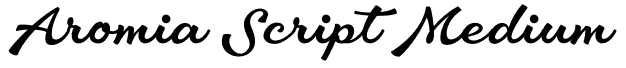 Aromia Script Medium Font: Free Download | MaisFontes