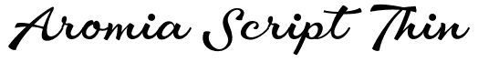 Aromia Script Thin: Descargar Fuente Gratis | MaisFontes