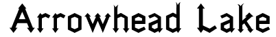 Arrowhead Lake Font: Free Download | MaisFontes