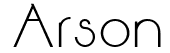 Arson: Free Font Download | MaisFontes