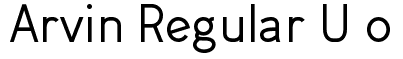 Arvin Regular U o: Free Font Download | MaisFontes