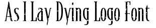 As I Lay Dying Logo Font: Free Download | MaisFontes