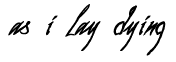 As i lay dying Font: Free Download | MaisFontes