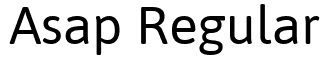 Asap Regular Font: Free Download | MaisFontes