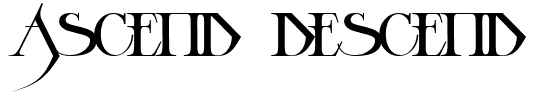 Ascend Descend: Free Font Download | MaisFontes