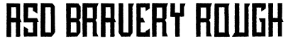 ASD Bravery Rough: Free Font Download | MaisFontes