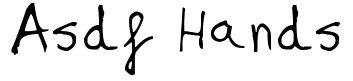 Asdf Hands: Free Font Download | MaisFontes