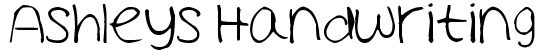 Ashleys Handwriting: Free Font Download | MaisFontes