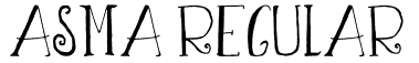 Asma Regular Font: Free Download | MaisFontes