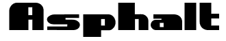 Asphalt Font: Free Download | MaisFontes