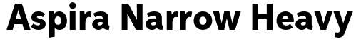 Aspira Narrow Heavy Font: Free Download | MaisFontes