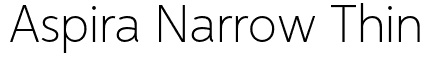 Aspira Narrow Thin Font: Free Download | MaisFontes