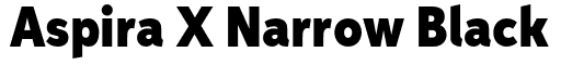 Aspira X Narrow Black Font: Free Download | MaisFontes