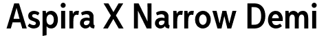 Aspira X Narrow Demi Font: Free Download | MaisFontes