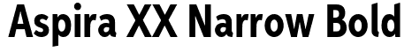 Aspira XX Narrow Bold Font: Free Download | MaisFontes