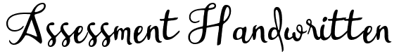 Assessment Handwritten: Free Font Download | MaisFontes