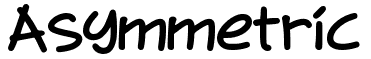 Asymmetric: Free Font Download | MaisFontes