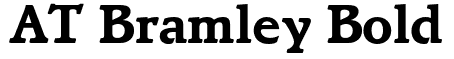 AT Bramley Bold Font: Free Download | MaisFontes