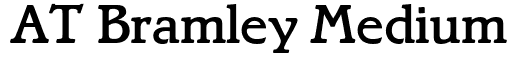 AT Bramley Medium Font: Free Download | MaisFontes