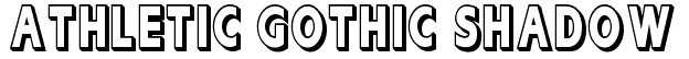 Athletic Gothic Shadow Font: Free Download | MaisFontes