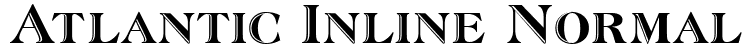 Atlantic Inline Normal Font: Free Download | MaisFontes