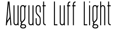 August Luff Light: Free Font Download | MaisFontes