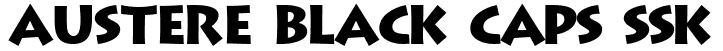 Austere Black Caps SSK: Free Font Download | MaisFontes