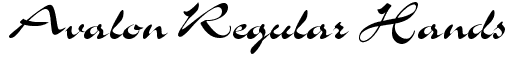 Avalon Regular Hands: Free Font Download | MaisFontes