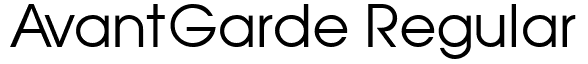 AvantGarde Regular：免费字体下载 | MaisFontes