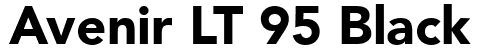 Avenir LT 95 Black: Free Font Download | MaisFontes