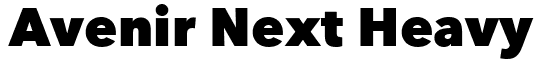 Avenir Next Heavy Font: Free Download | MaisFontes